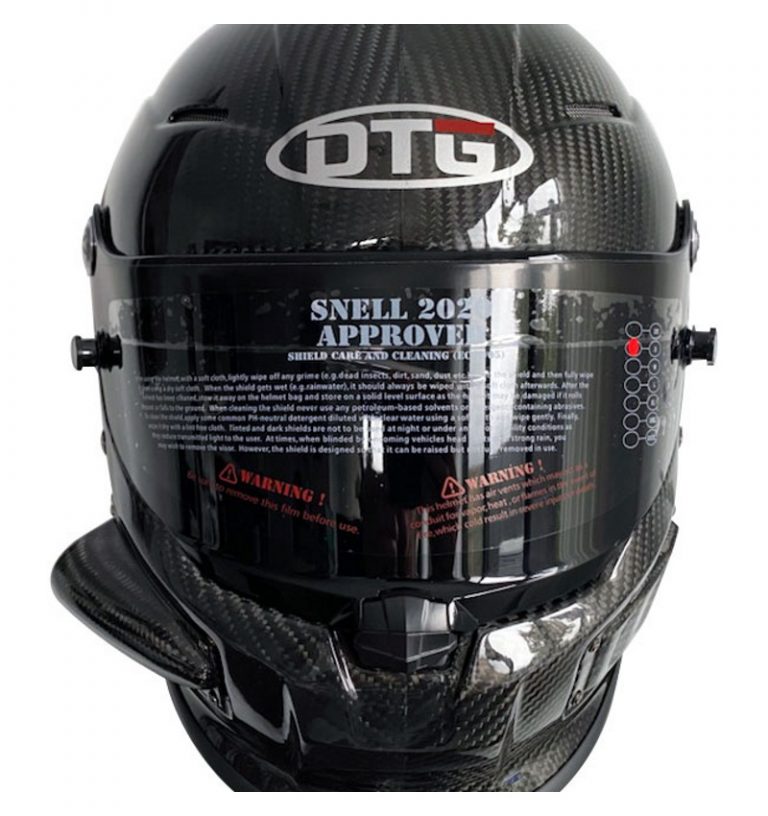 DTG Procomm 4 Carbon Premium Full Face Helmet Tiger Mask Ready with ...